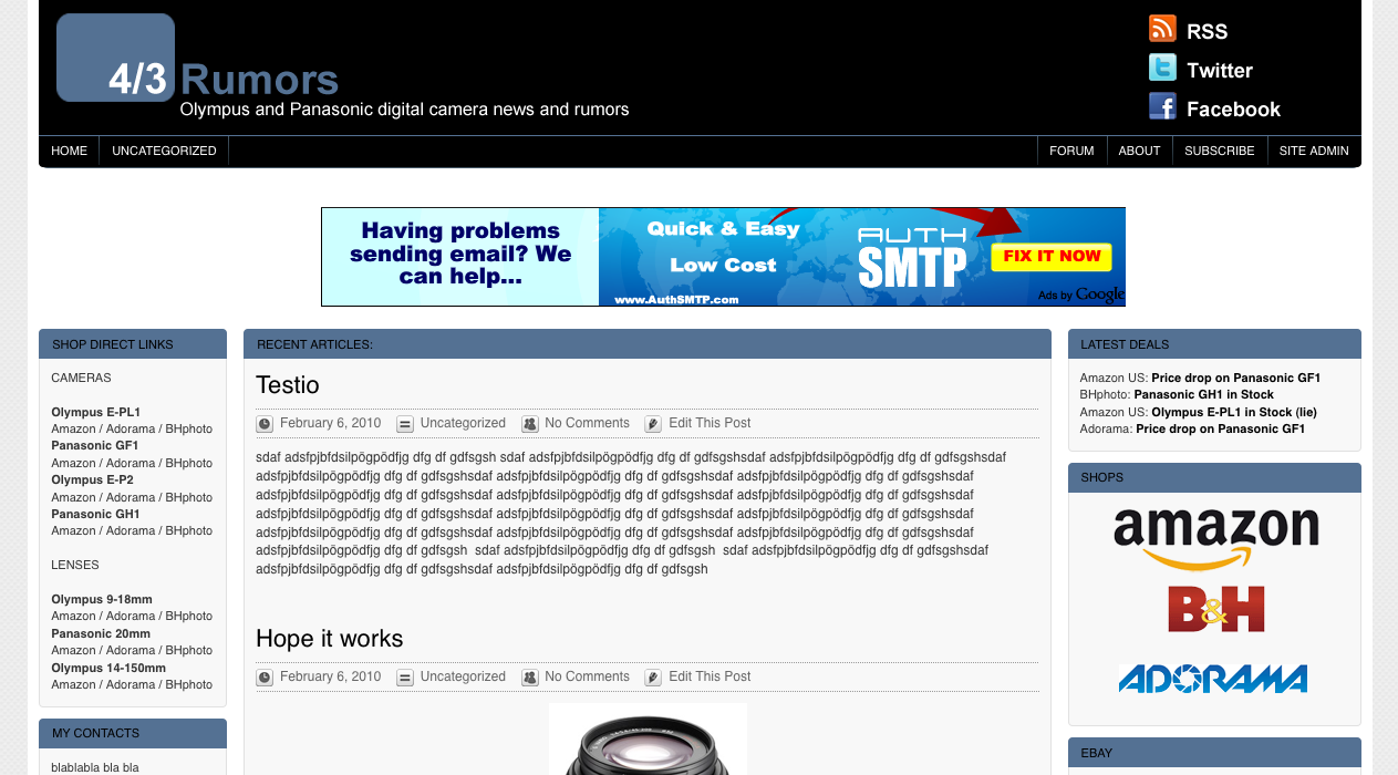 43 Rumors – Page 2097 – Panasonic and Olympus Digital Camera News