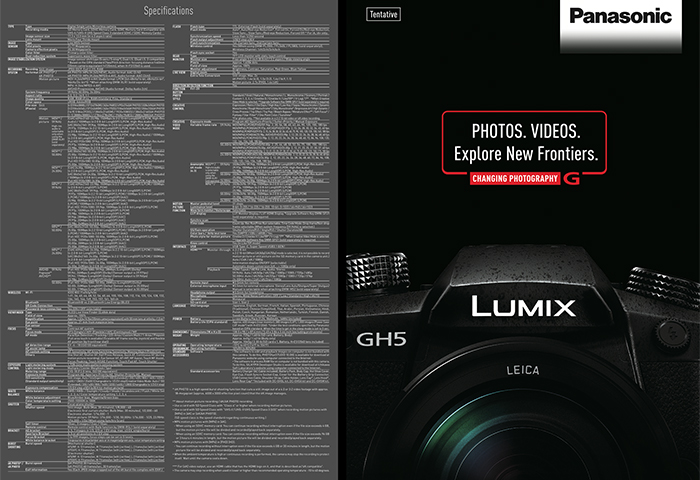 Download the official GH5 leaflet and specs list – 43 Rumors