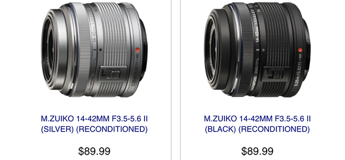 Reconditioned Olympus 14-42mm lens for $89 only – 43 Rumors