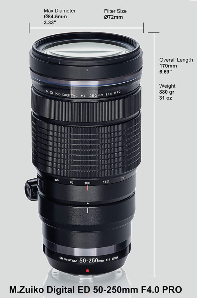 OM 40-250mm f/4.0 mockup design – 43 Rumors